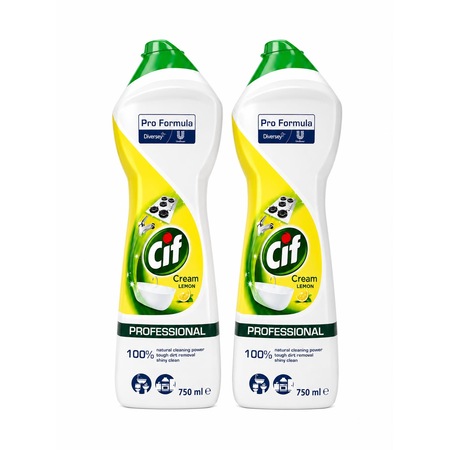 Set 2 x Crema de curatare Cif Professional Lemon, 750 ml - eMAG.ro
