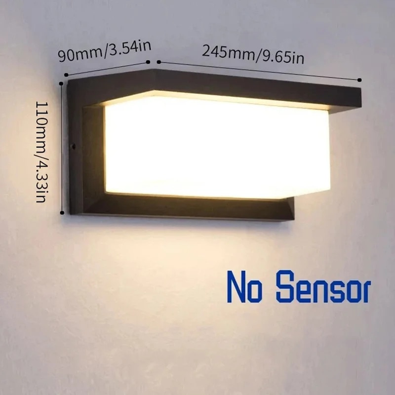 Aplica de perete LED, rezistenta la apa, alb cald, 10x12cm - eMAG.ro