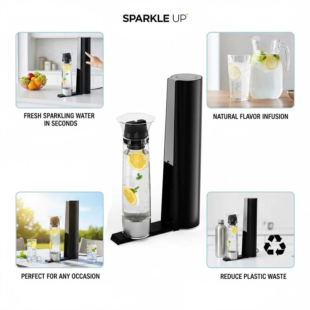 Aparat sifon Sodastream, Masini de apa cu sodiu, Aparat de preparare de ...