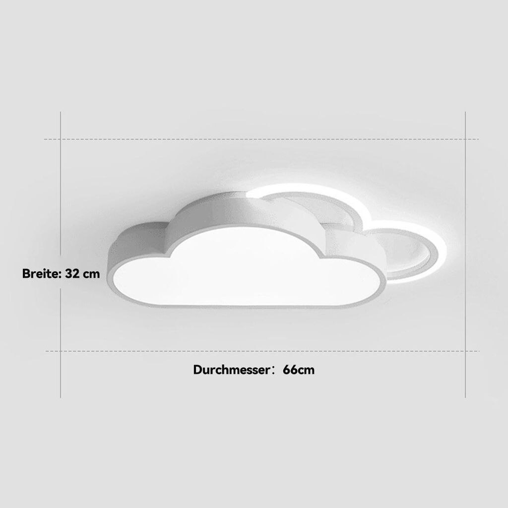 Plafoniera LED reglabila, design nor, alb, 55x25cm, 42W, 3000-6500K ...