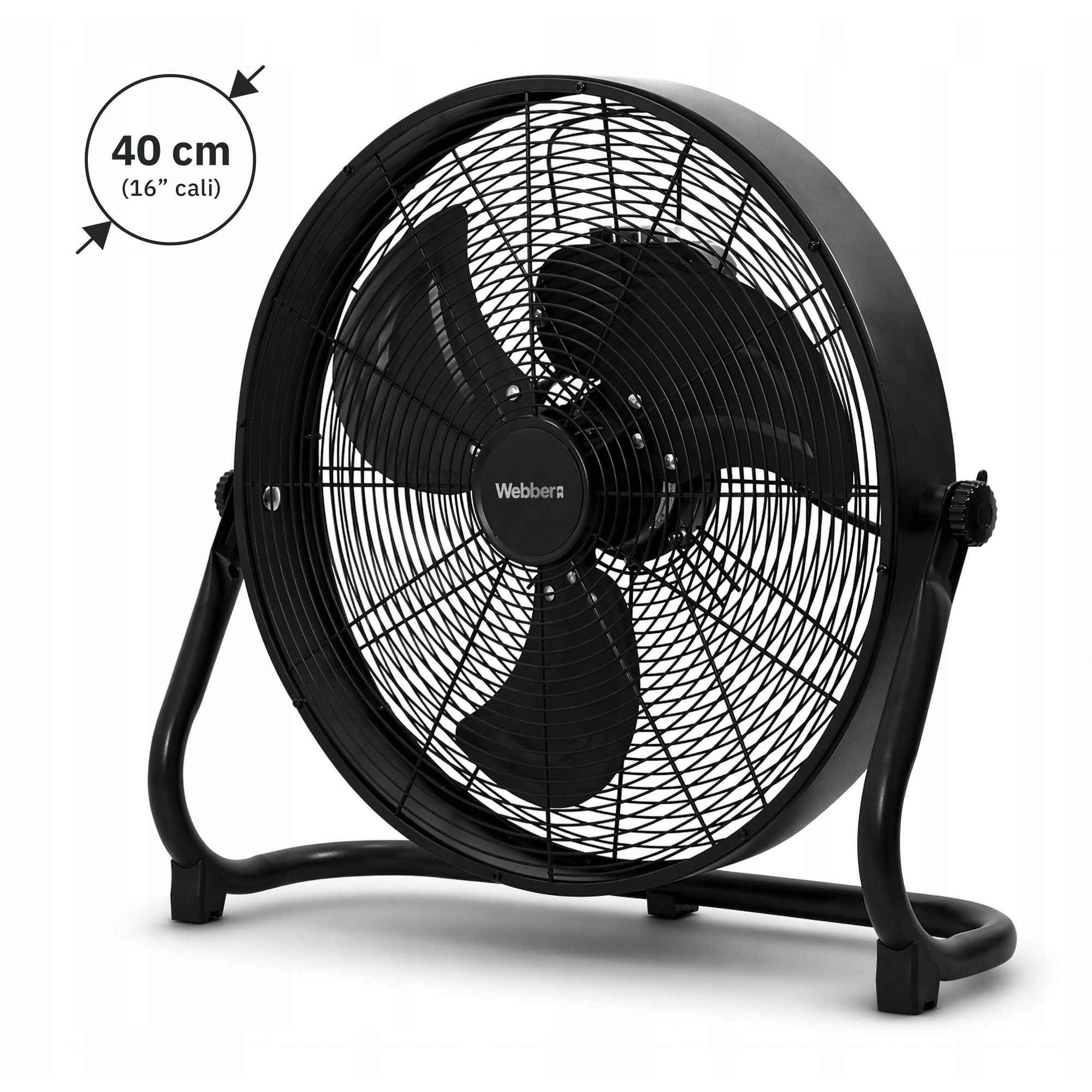 VENTILATOR de podea pentru circulatia aerului, mare, 40 cm, WEBBER ...