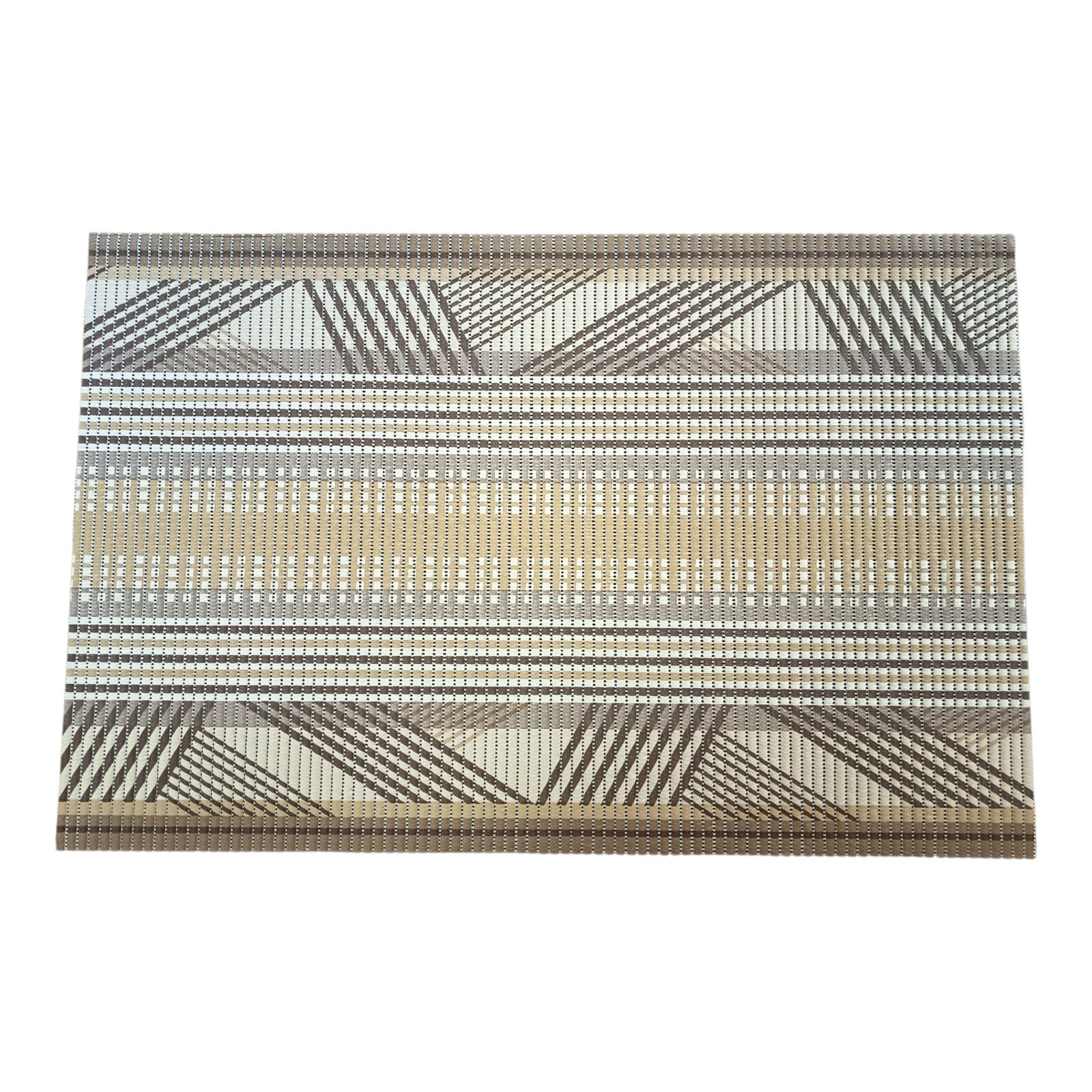 Covoras baie antiderapant 200x65 cm PVC spumat, model geometric modern ...