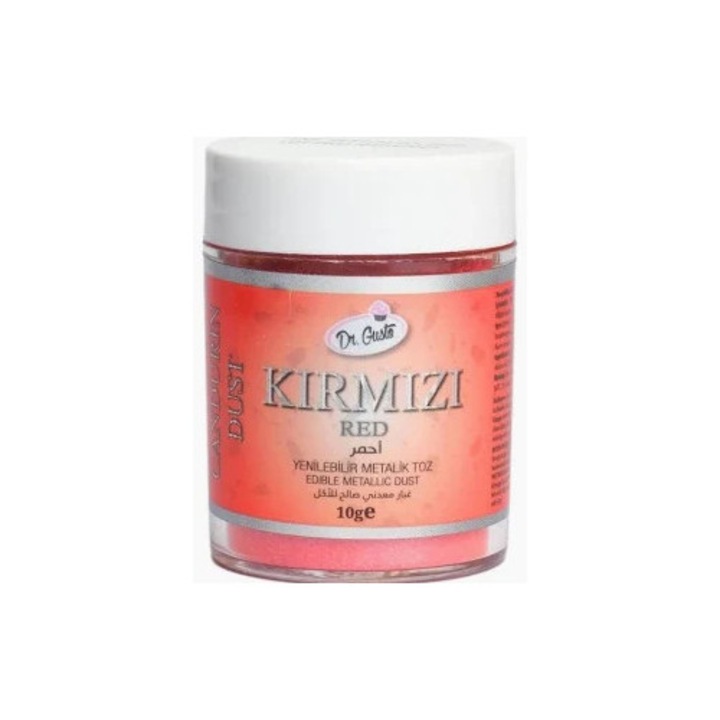 Colorant Alimentar Pudra, Dr. Gusto, Culoare Rosu Metalizat, 10 g - eMAG.ro