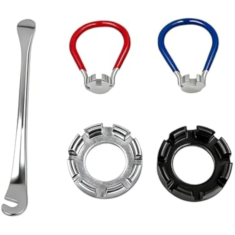 Set scule bicicleta, 5 piese, chei spite metalice si cauciuc, levier ...