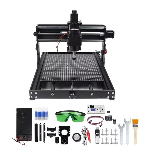 Masina de frezat CNC, 500W, precizie 0.01mm, aluminiu, 632x458x355mm ...