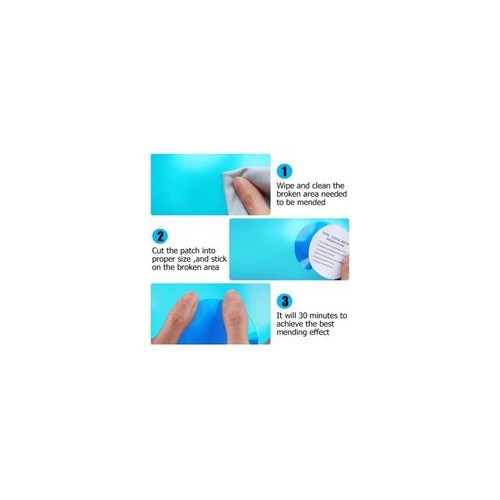 Set 40 patch-uri reparare autoadezive PVC pentru piscine, forme ...