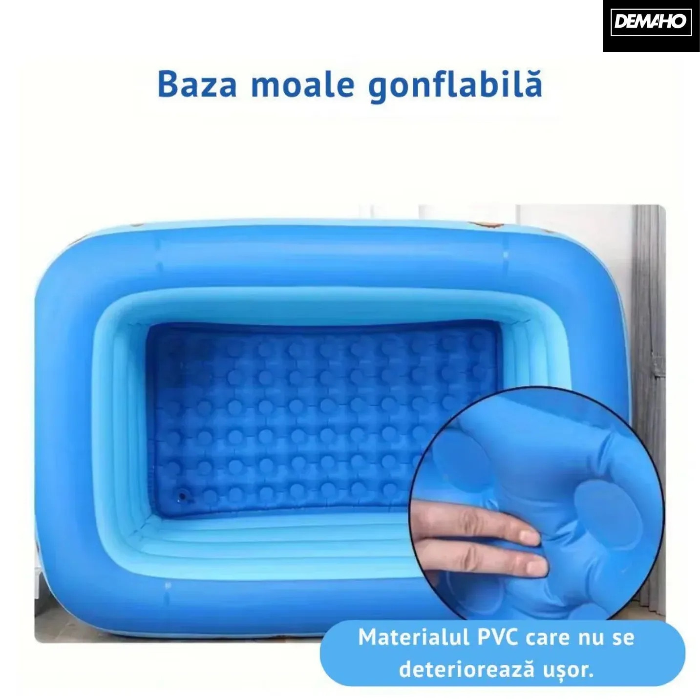 Piscina Gonflabila Dreptunghiulara XXL Promagg® cu 3 Inele, 300x172x54 ...