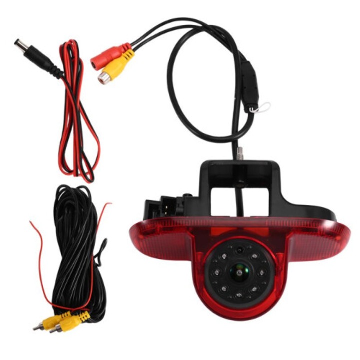 Camera frana spate auto, unghi 170°, plastic, 10m cablu, IP67/IP68 ...