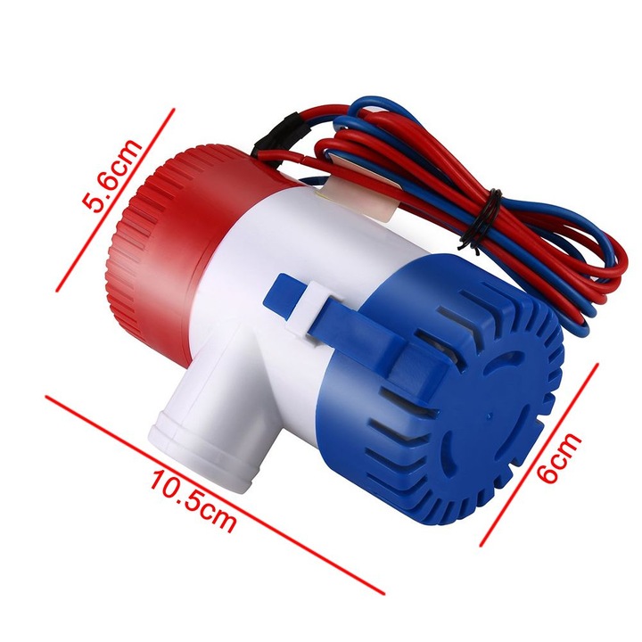 Pompa submersibila apa 12V 70L/min 25mm compacta - eMAG.ro