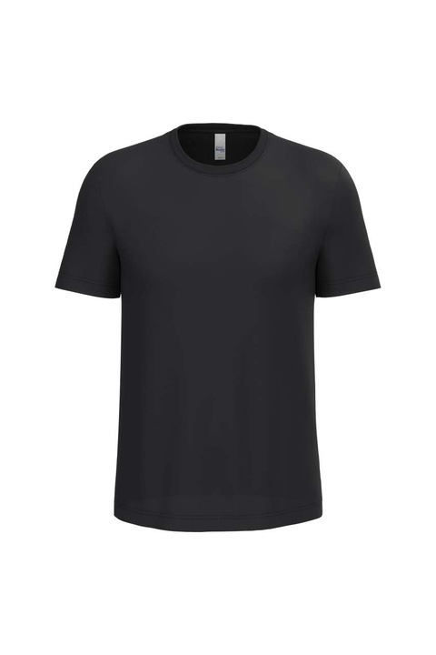 Tricou barbati, iDeal Basic IB320, Bumbac, Negru, 4XL INTL - eMAG.ro