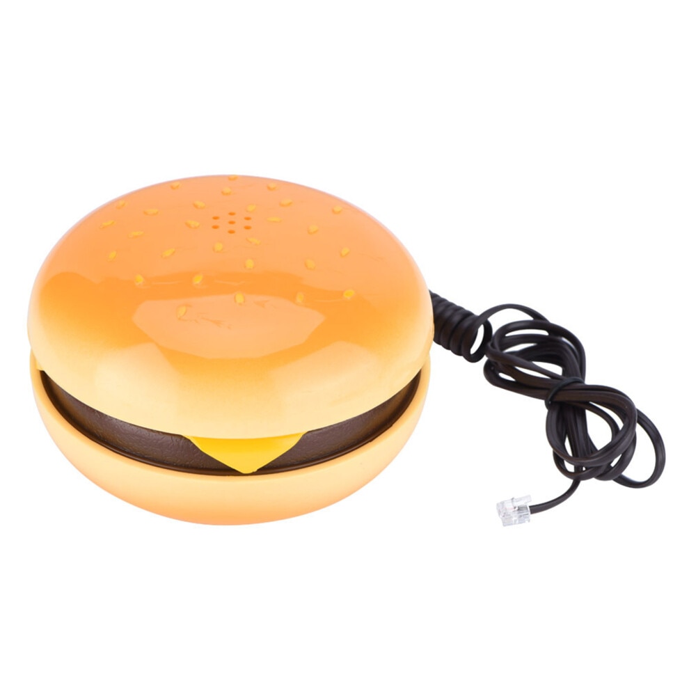 Telefon fix cu fir hamburger, design original, sunet clar, functie ...