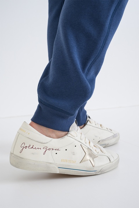 GOLDEN GOOSE, Pantofi sport Super Star din piele, Alb fildes, 45 - eMAG.ro
