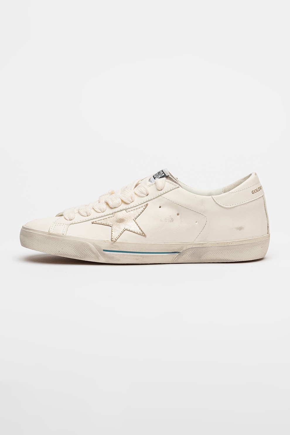 GOLDEN GOOSE, Pantofi sport Super Star din piele, Alb fildes, 45 - eMAG.ro