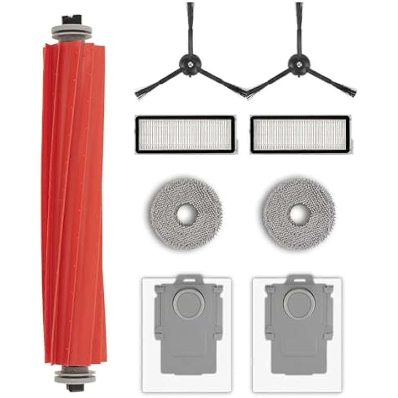 Set 9 piese accesorii aspirator robot compatibil Qrevo, perie rola ...