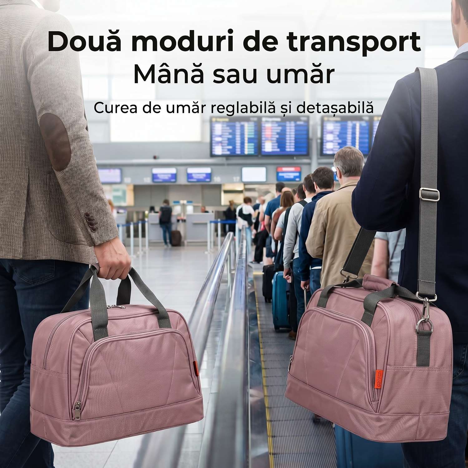 Geanta de voiaj extensibila, Compatibila Ryanair 40x25x20cm si Wizz air ...