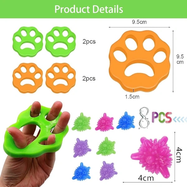 Set bile pentru masina de spalat, 4 dispozitive pentru indepartat parul ...