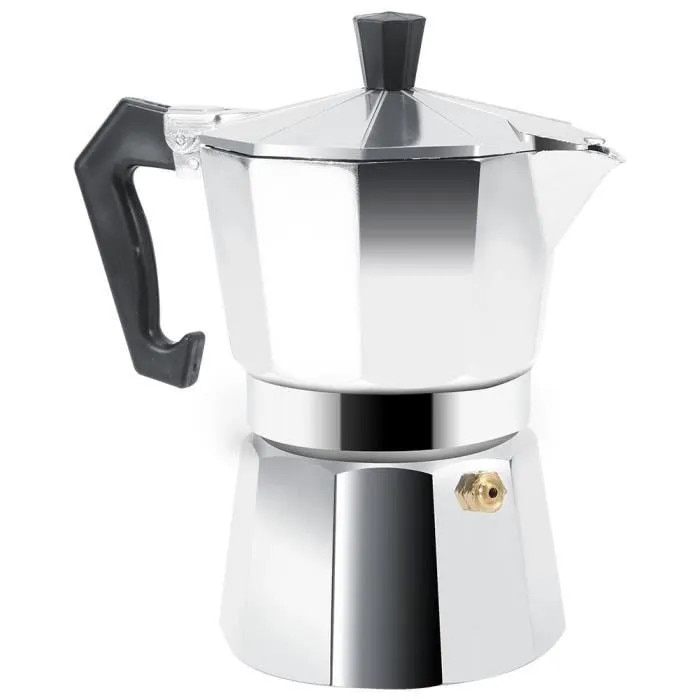 Espressor Moka Pot aluminiu italian 150ml gri 3 cani - eMAG.ro