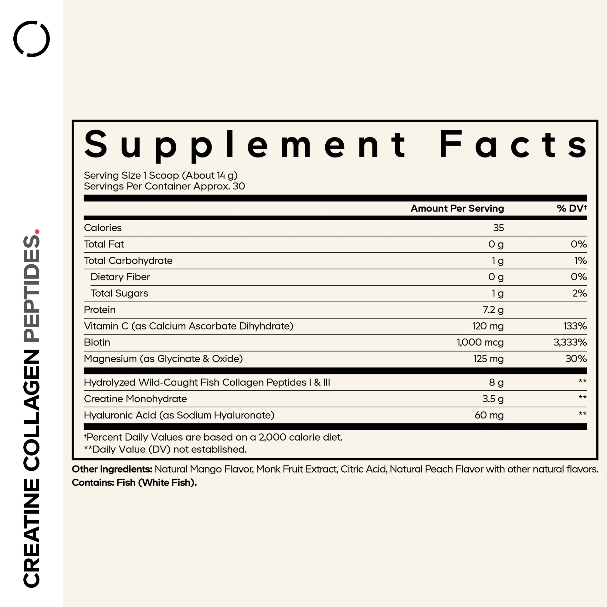 Codeage Creatine Collagen Peptides – Formula avansata cu colagen marin ...