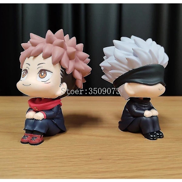 Figurine Jujutsu Kaisen Gojo Satoru Itadori Yuji PVC 9cm set - eMAG.ro