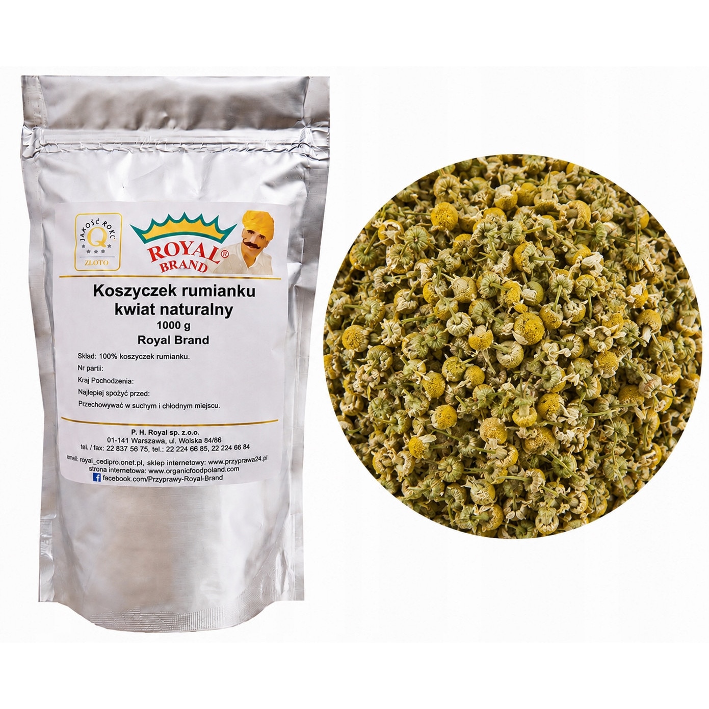 Musetel ceai din plante 1Kg Musetel flori cos natural polonez - eMAG.ro