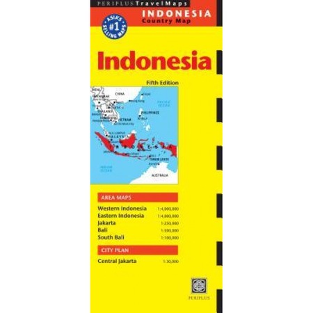 Periplus: Indonesia Country Map, Periplus Editions (Manufactured by ...