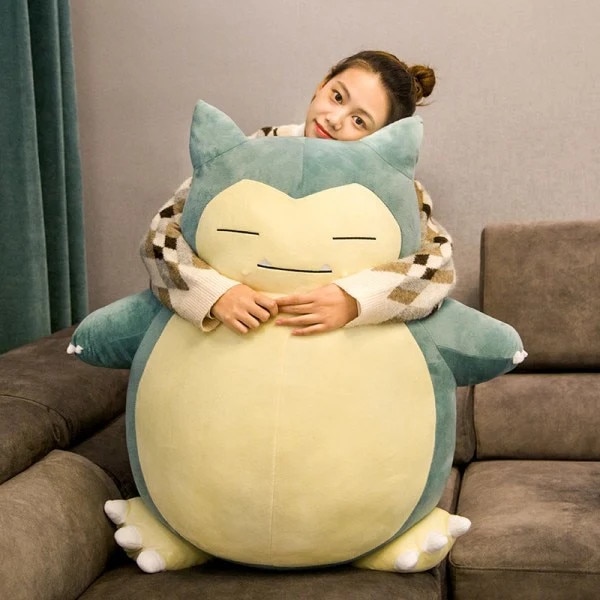 Jucarie de plus urs Snorlax mare moale 50x50cm - eMAG.ro