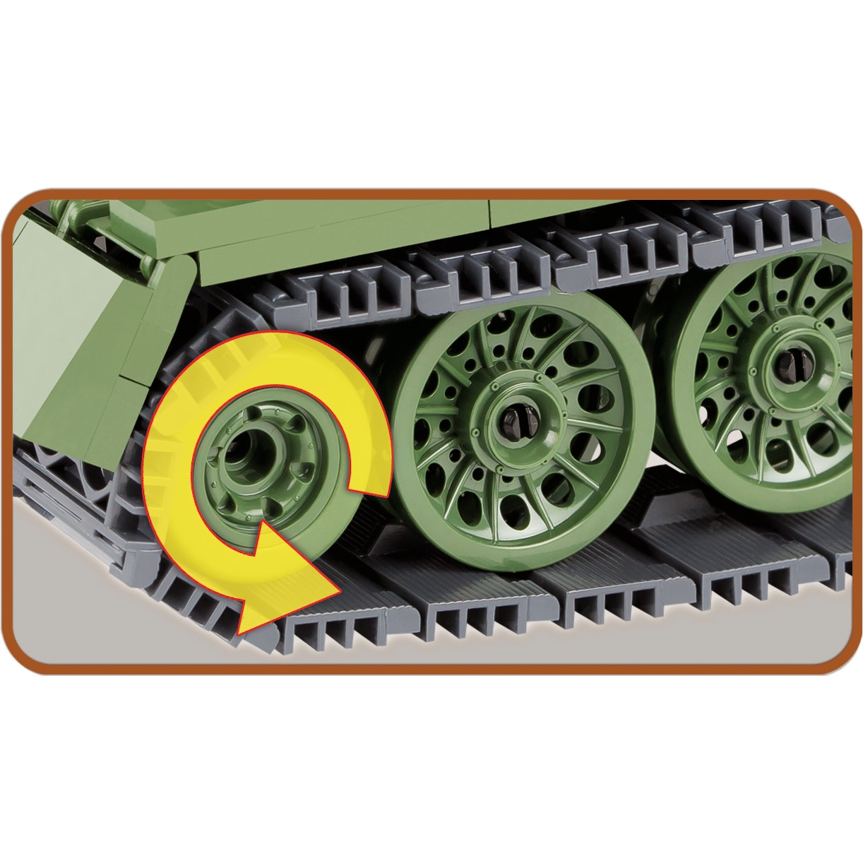 Set de construit Cobi, Small Army, Tancul Sovietic Rudy 102 T-34/85 ...