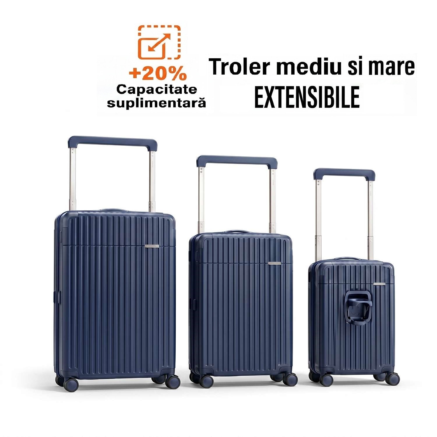 Set 3 Trolere Polipropilena special flexibil, Anti-casabil, Design cu ...
