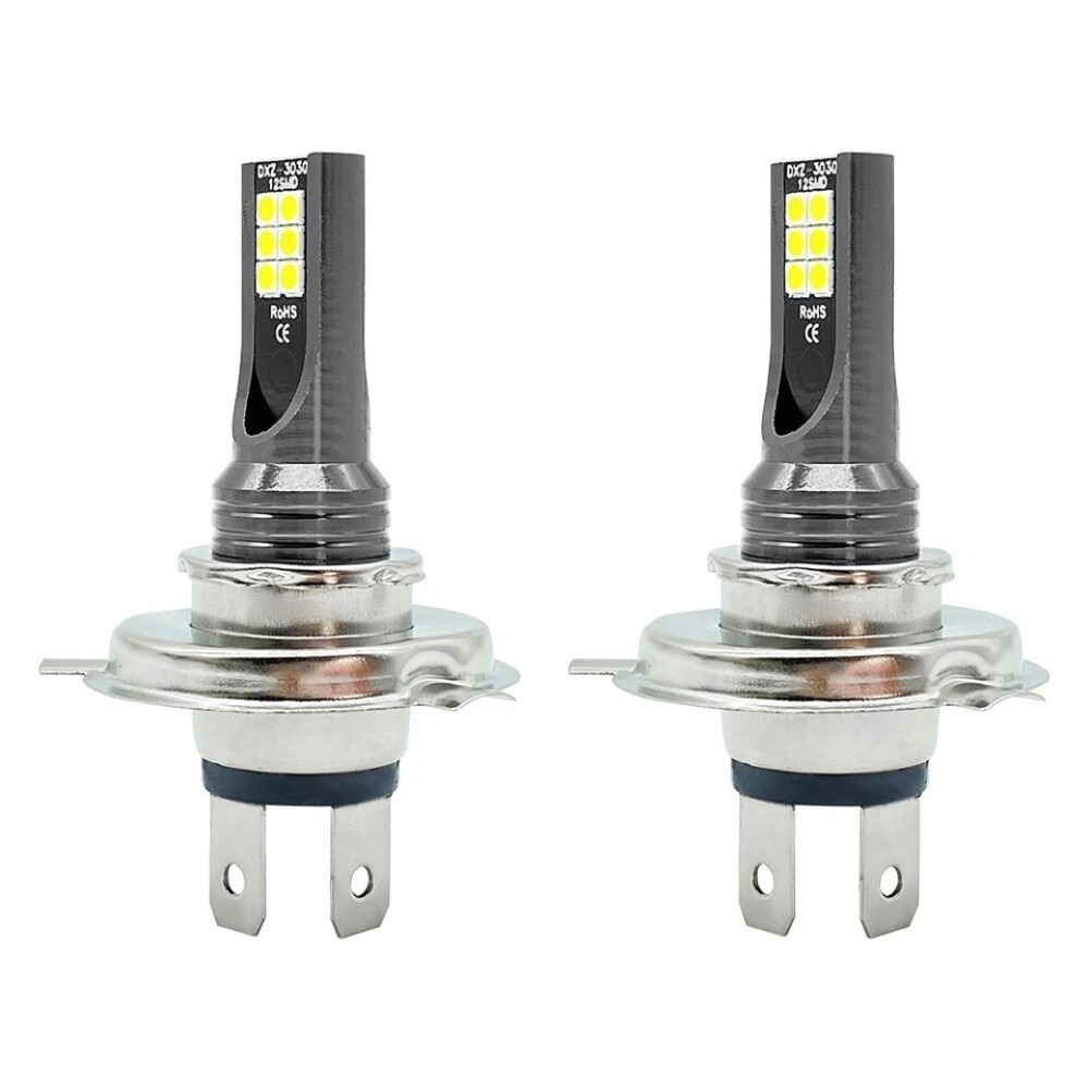Set 2 becuri LED H4, dual beam, alb xenon, 6500K, 360° dispersie ...