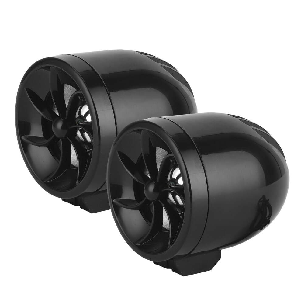 Amplificator audio motocicleta 12V 50W difuzor cu efect lumina albastra ...