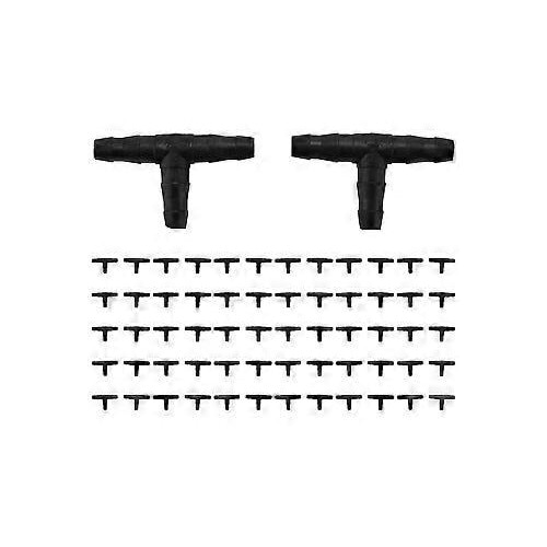 Set 200 conectori barbati irigare picurare, plastic, negru, 4mm - eMAG.ro