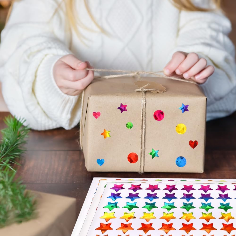 Set stickere kengege 1710 buc forme stea inima rotund multicolor ...