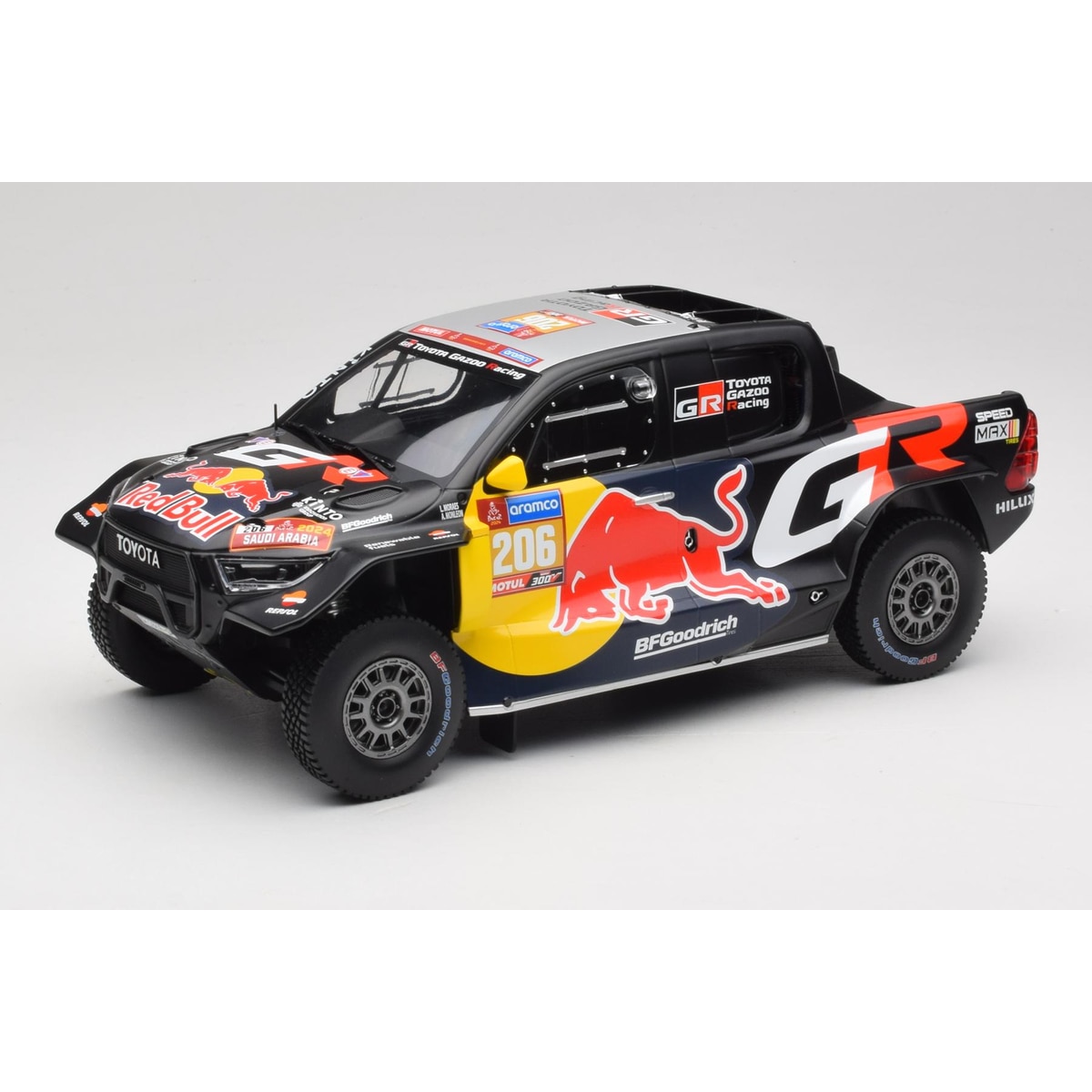 Macheta Toyota GR DKR Hilux Evo T1U #206 L.Moraes - A.Monleon Rally ...
