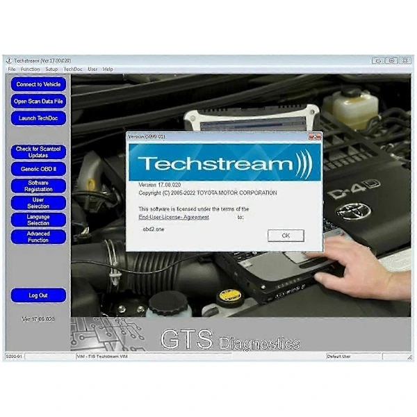 Cablu/adaptor diagnostic OBD2 VCI J2534 V18.00.008, compatibil TIS ...