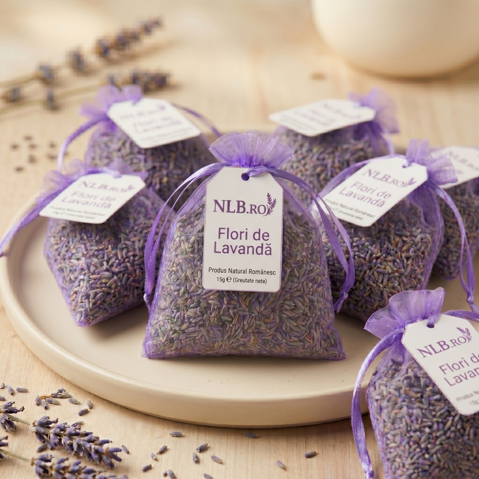 Set 5 Saculeti Lavanda Naturala, NLB Aroma Candles 5x15g - eMAG.ro