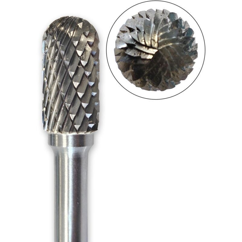 Freza cilindrica din carbura 10 mm, freza de cap pentru otel, otel inox ...