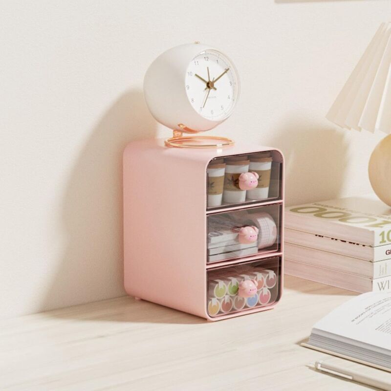 Organizator birou, cutie de depozitare cu 3 sertare, stivuibil, din ...