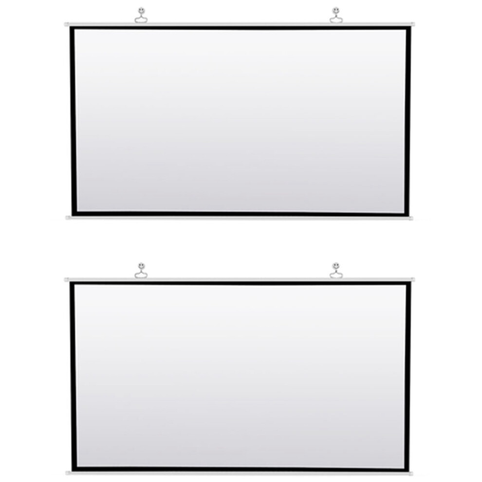 Set 2 bucati, ecran de proiectie 100 inch 16:9 din poliester, hd ...