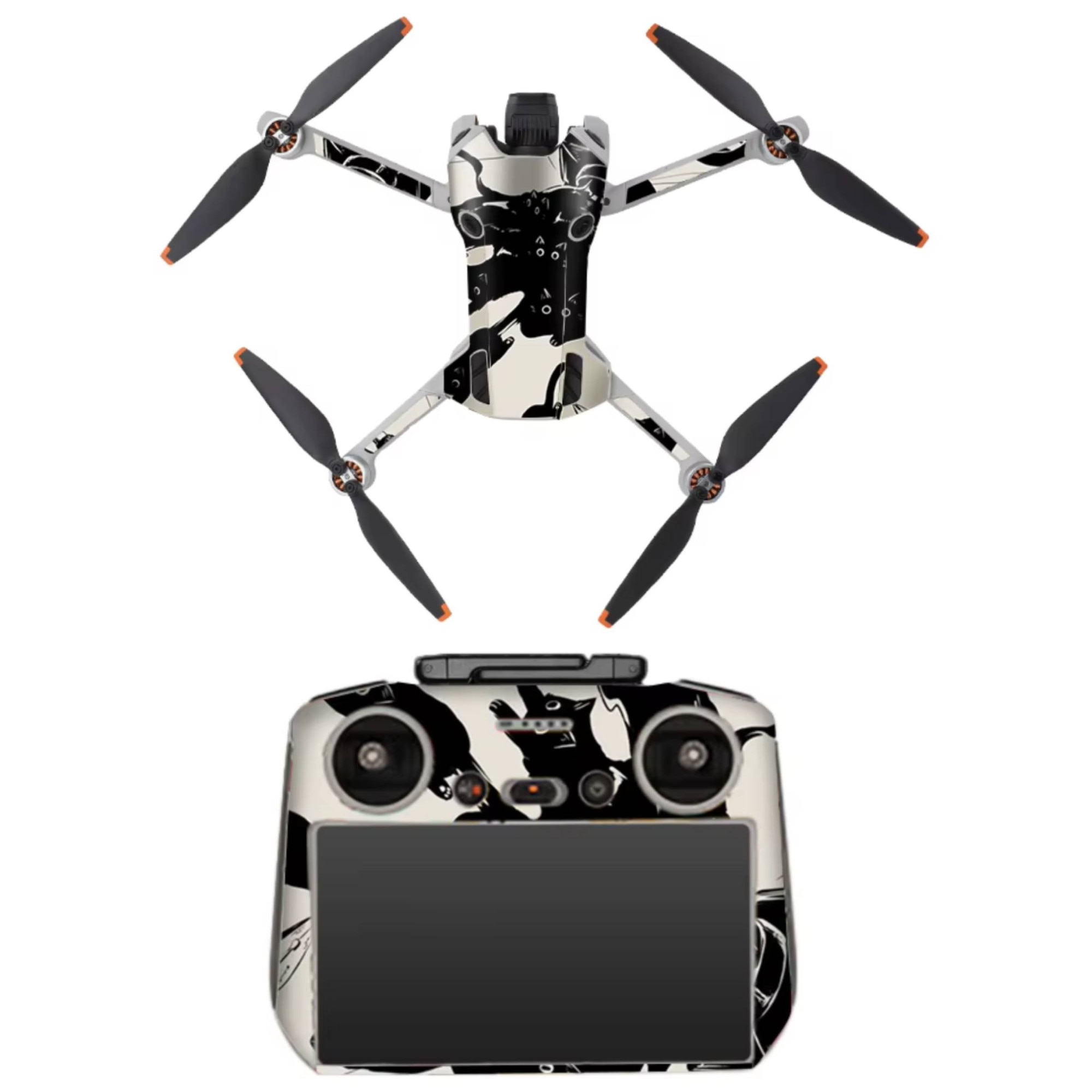 Set folii protectoare si autocolante Sunnylife Cats Park, dedicate DJI ...