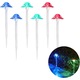 Set 3 Lampi Solare Gradina Tip Ciuperca cu LED, Decor Exterior, Panou ...