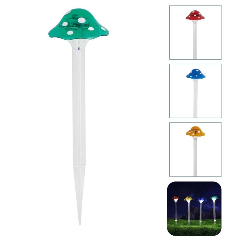 Set 3 Lampi Solare Gradina Tip Ciuperca cu LED, Decor Exterior, Panou ...