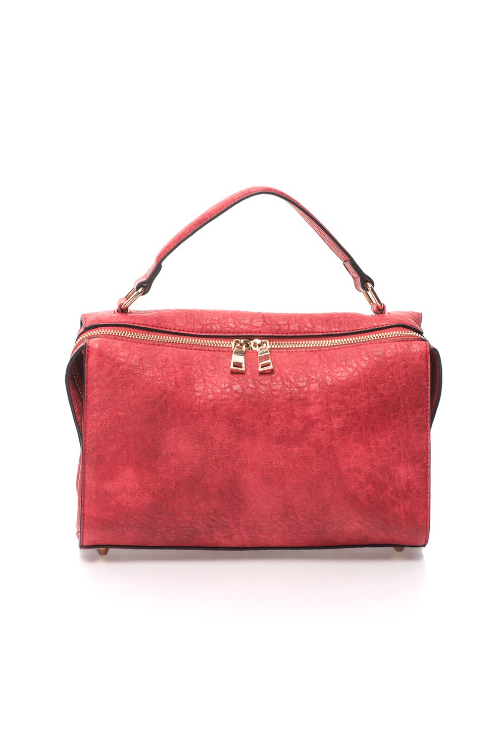 Zee Lane, Чанта от еко кожа с метални крачета, Корал - eMAG.bg