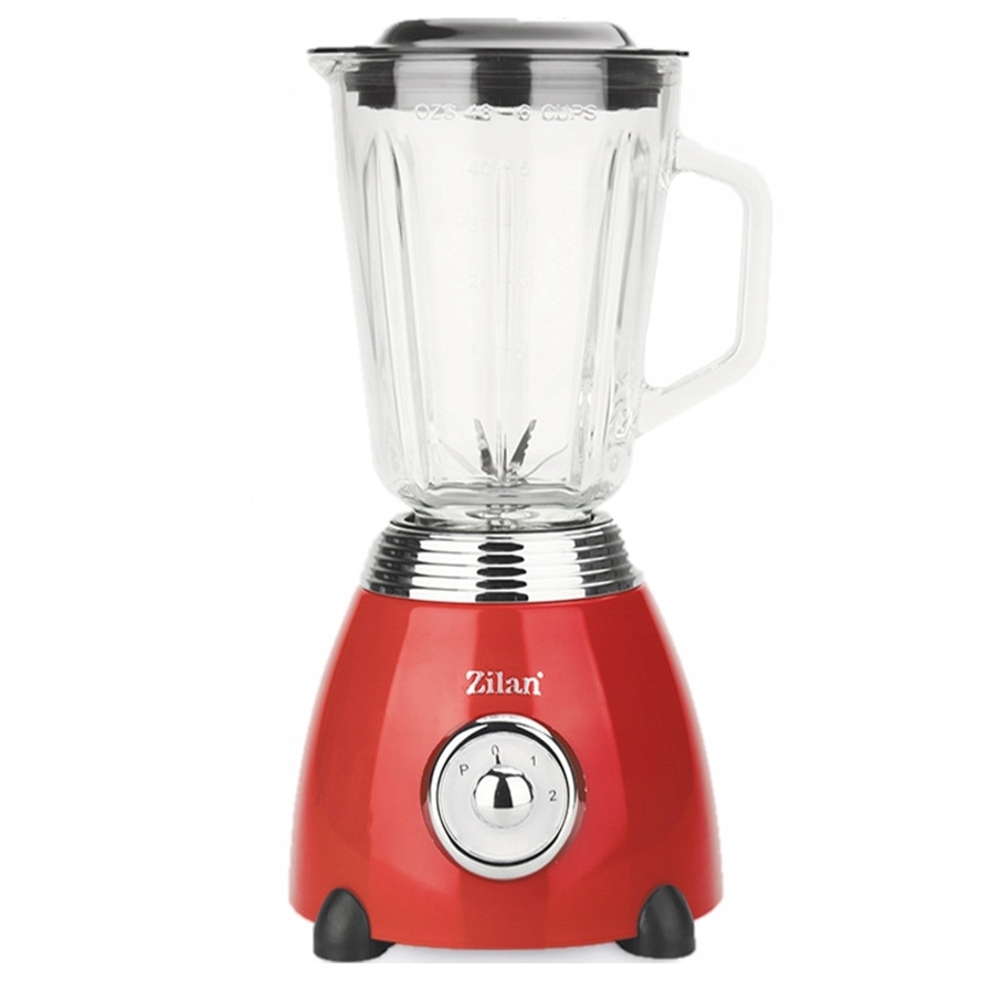 Blender Zilan Retro, vas din sticla 1,5 L, 500W, 2 trepte cu functie ...