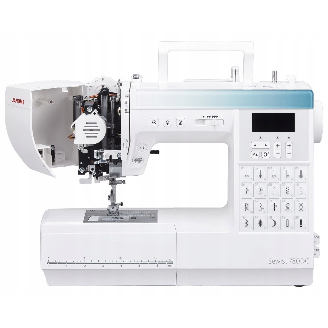 Masina de cusut Janome 780DC, 80 programe, alb, metalica - eMAG.ro
