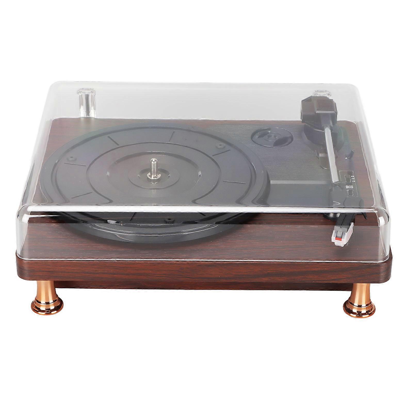 Gramofon retro, 3 viteze, Bluetooth, lemn natural, 7x10x12 inch - eMAG.ro