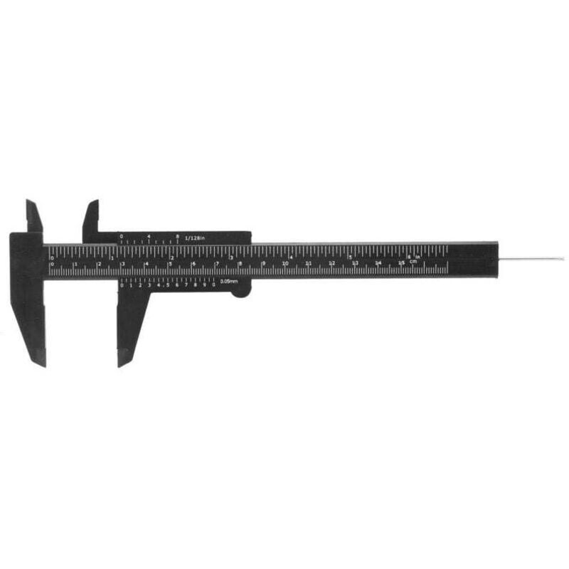 Subler vernier/calibru 150 mm Double Ruler Scale, din plastic, precizie ...