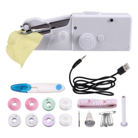 Masina de cusut portabila Micro-Home, electrica, alimentare USB ...