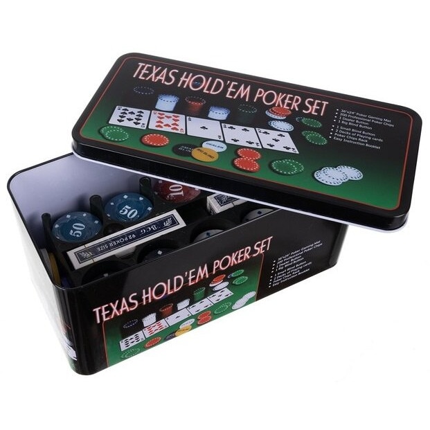 Set poker 200 piese plastic multicolor - eMAG.ro