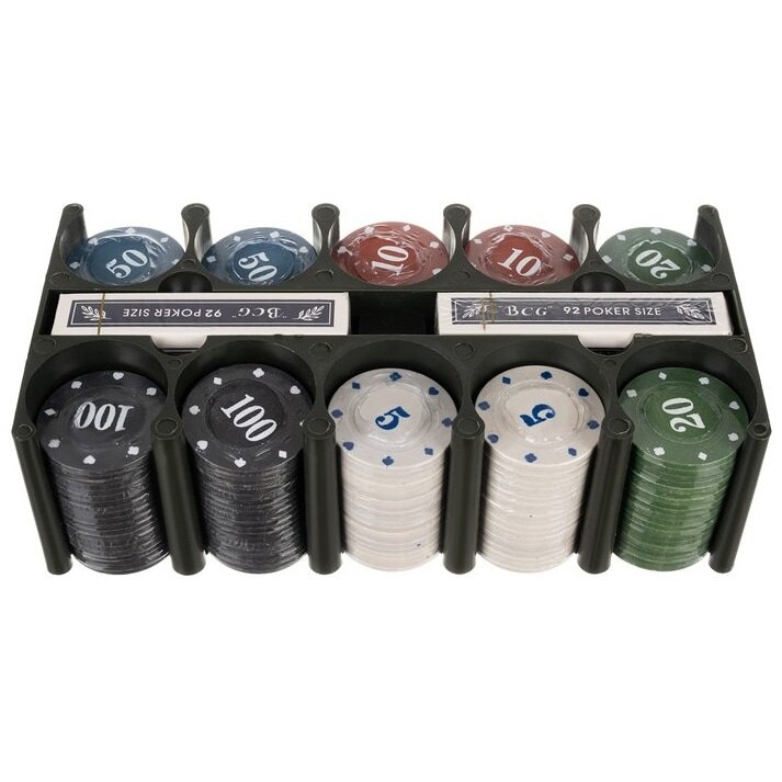 Set poker 200 piese plastic multicolor - eMAG.ro
