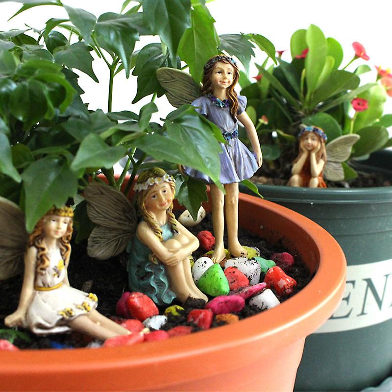 Set 6 statuete zane miniatura gradina rasina multicolor - eMAG.ro